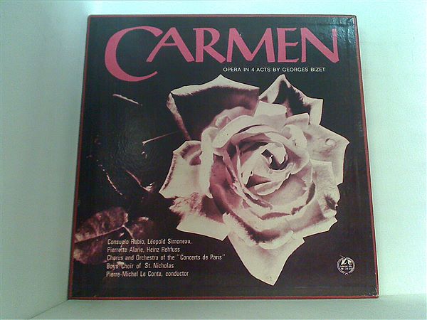 LPレコード CARMEN OPERA IN 4 ACTS BY GEORGES BIZET – AOBADO オンラインストア